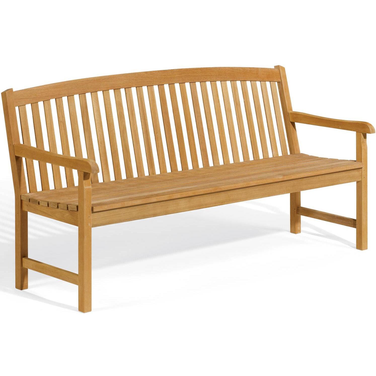 Chadwick 72 Inch Natural Shorea Patio Bench By Oxford Garden : BBQGuys