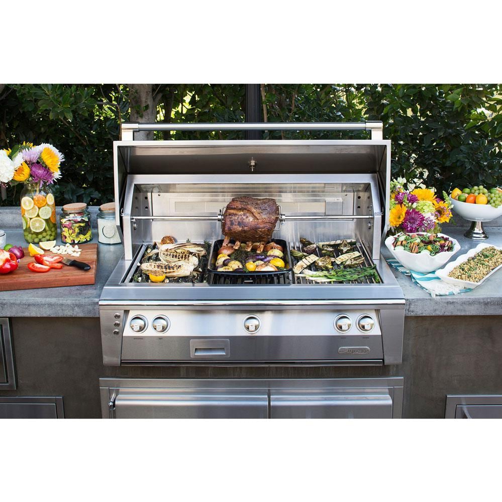 Alfresco ALXE 42-Inch Built-In Natural Gas Grill With Rotisserie - ALXE ...
