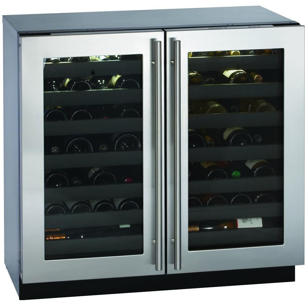U-Line 62 Bottle Dual Zone Wine Captain With Lock - Stainless Steel ...