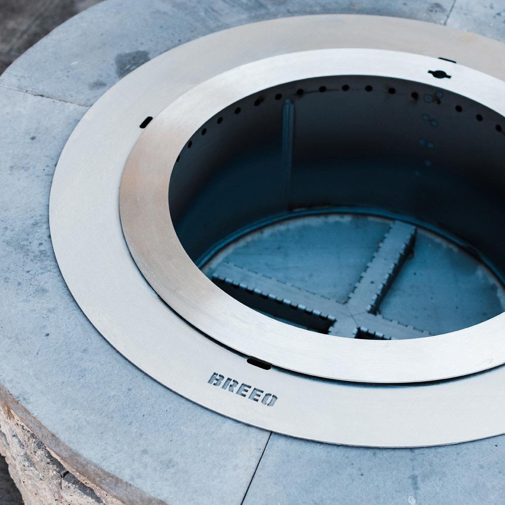 X Series 19 Inch Stainless Steel Round Insert Ring by Breeo : BBQGuys