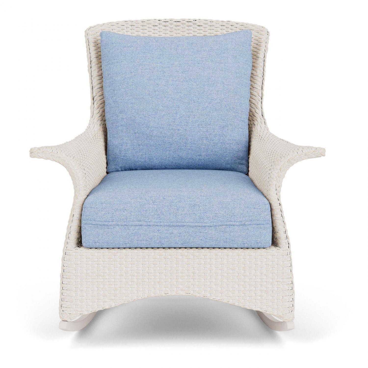 Lloyd Flanders Mandalay Lounge Rocker in Antique White Finish with Demo ...