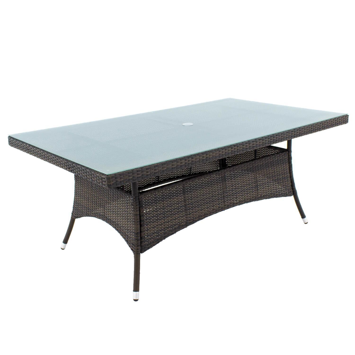 Gentilly 72 X 42 Inch Rectangular Wicker Patio Dining Table By Lakeview ...