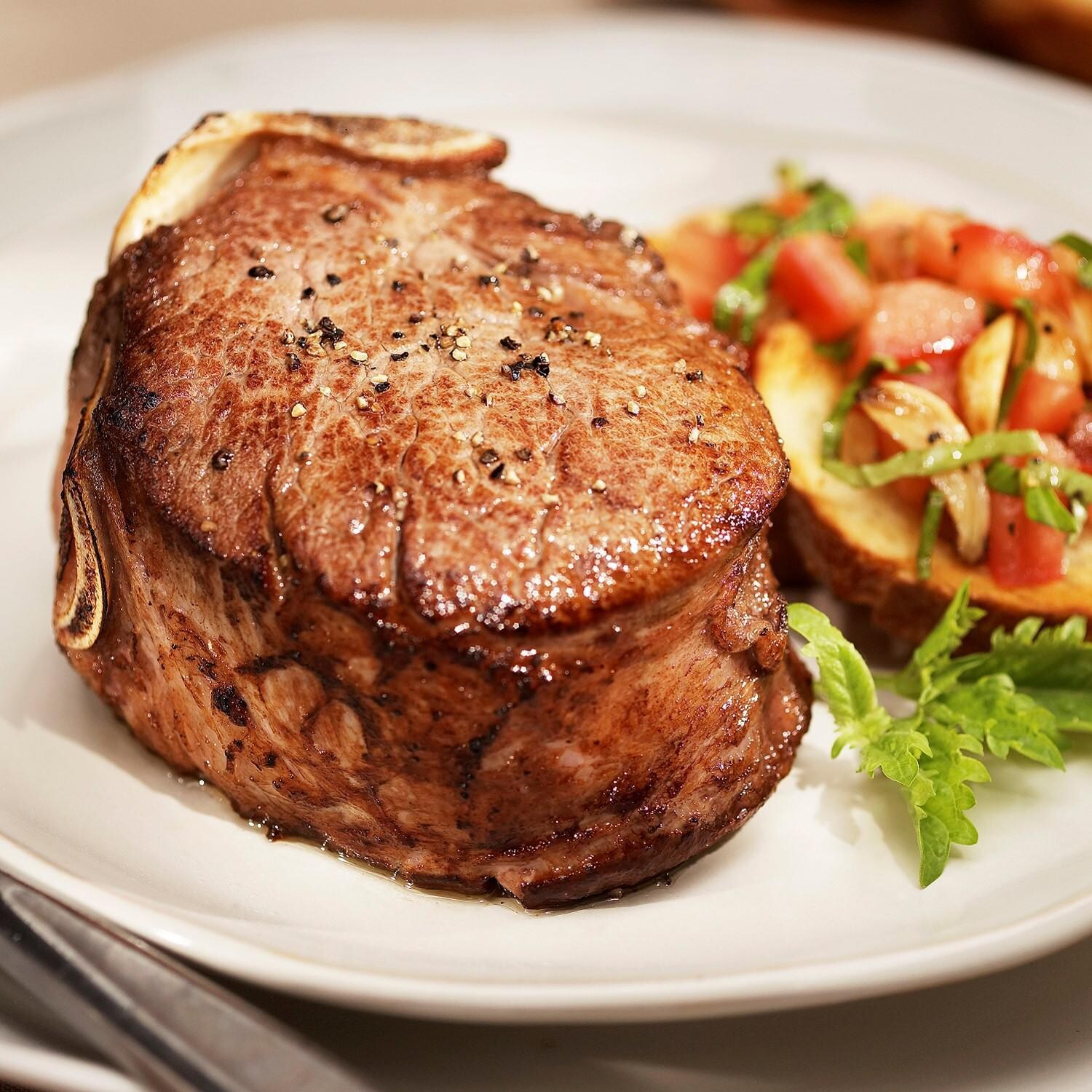 USDA Prime - 4 (12oz) Bone-In Filet Mignons By Chicago Steak Company ...
