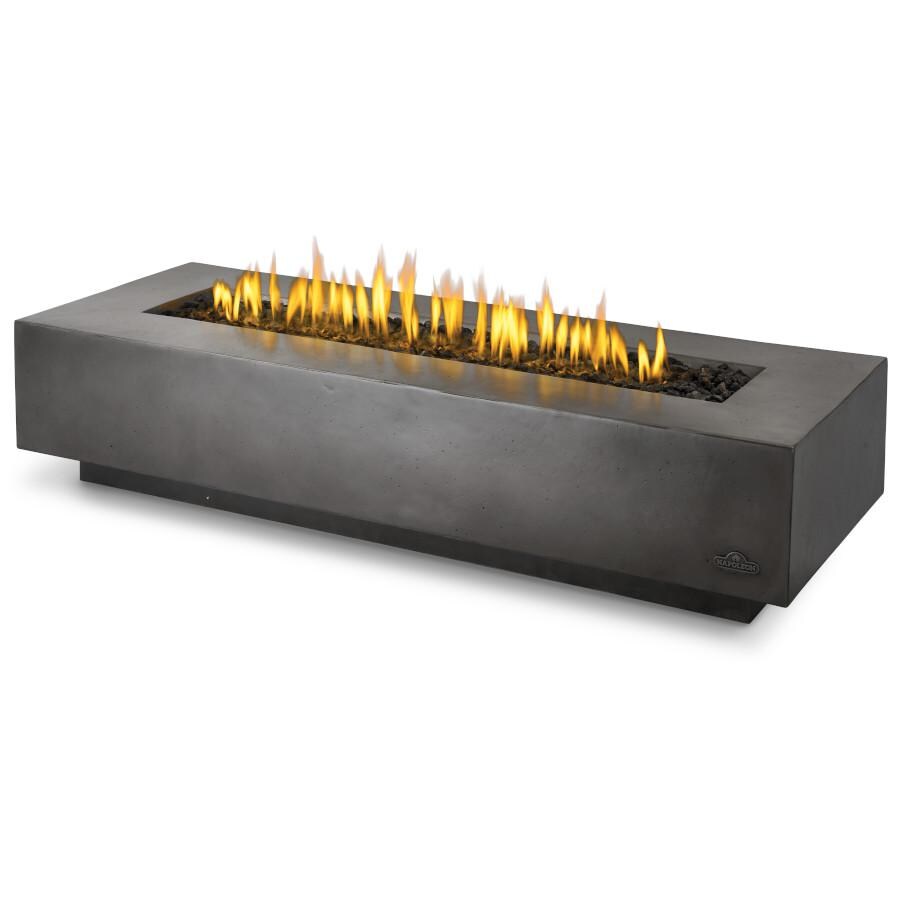 Nexus Series 72 Inch Rectangular Cast Aluminum Propane Fire Pit Table ...