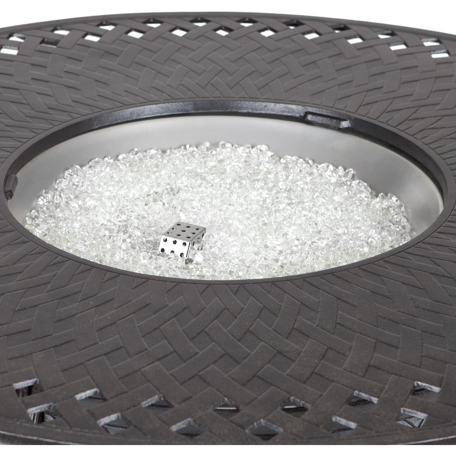 Fire Sense Venza 48-Inch Propane Gas Fire Pit Table - Antique Bronze ...