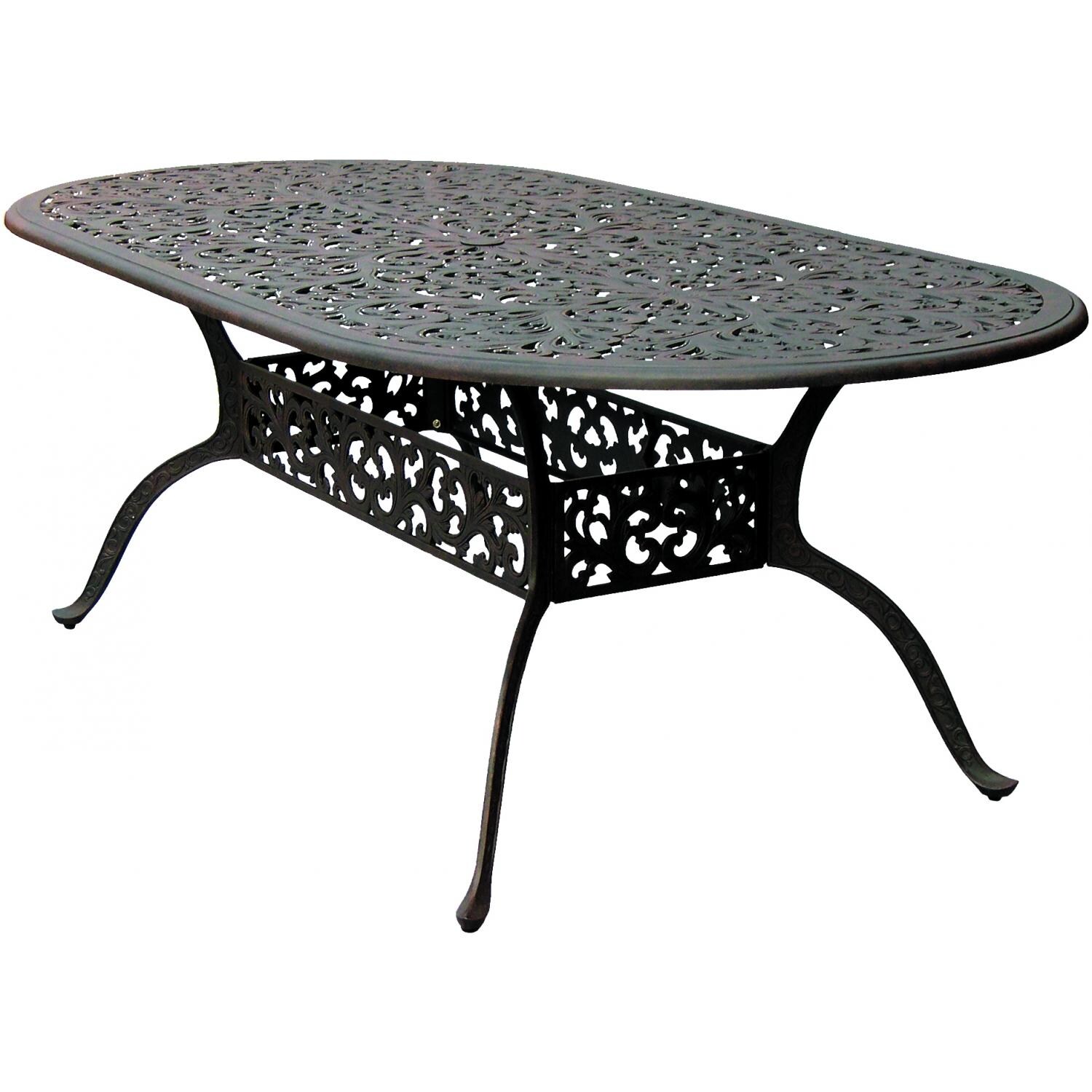 Darlee Series 80 84 X 42 Inch Cast Aluminum Patio Dining Table : BBQGuys