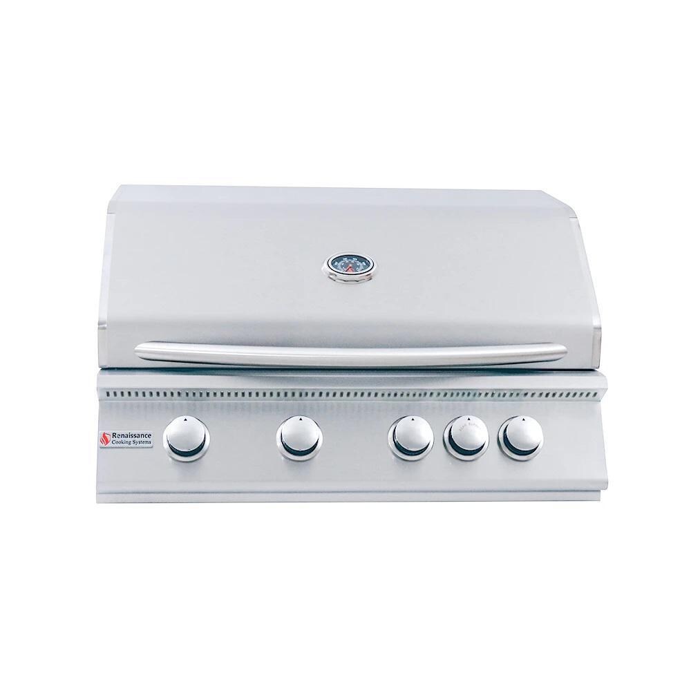 RCS Premier Series 32-Inch 4-Burner Built-In Propane Gas Grill With ...