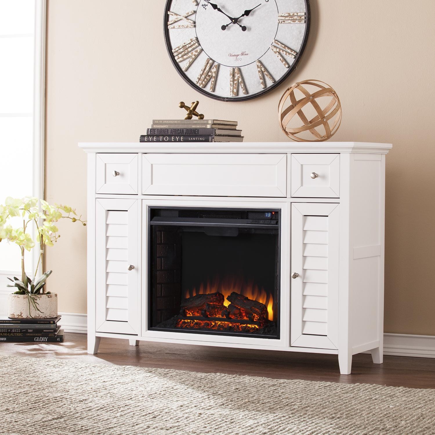 Southern Enterprises Fairbury 48-Inch Electric Fireplace Media Console ...
