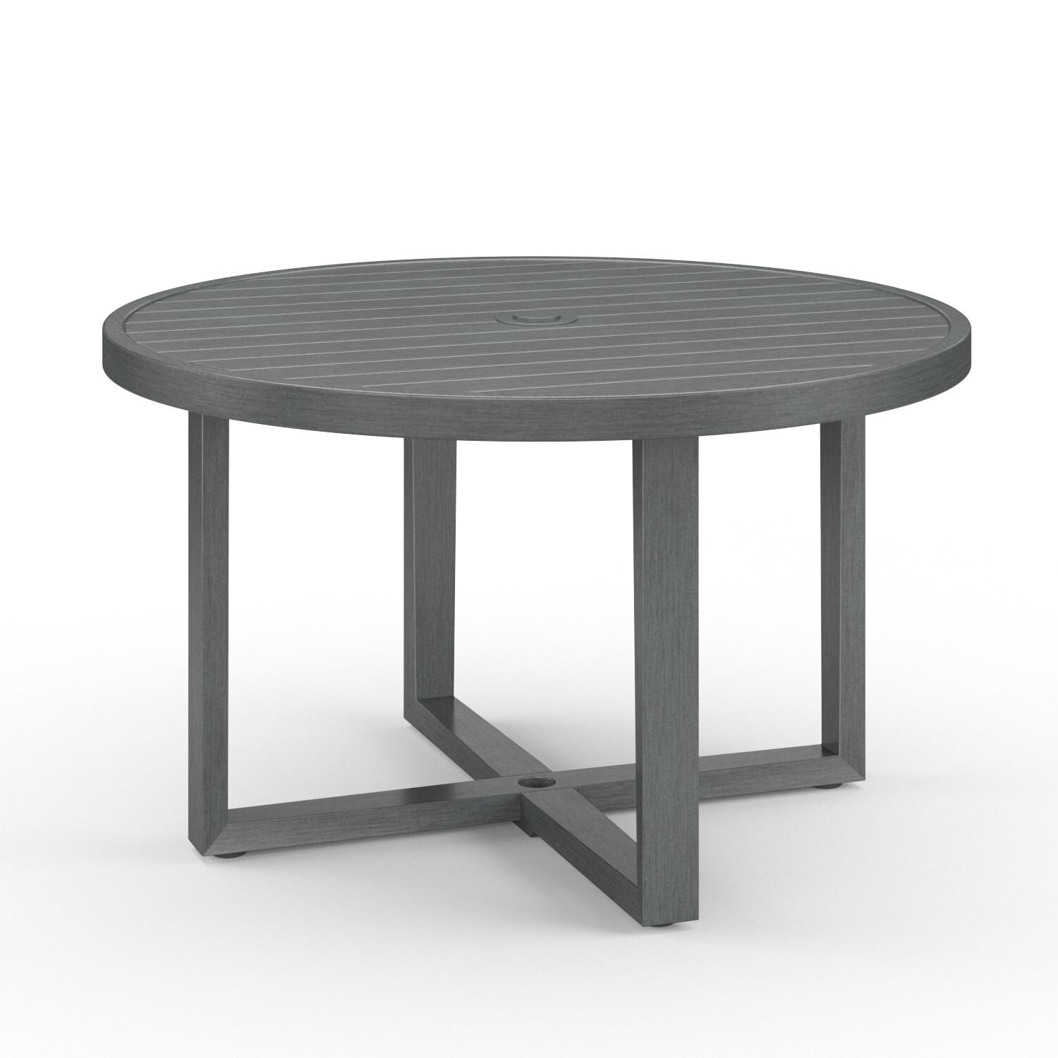 Sunset West Redondo 50-Inch Round Aluminum Patio Dining Table : BBQGuys