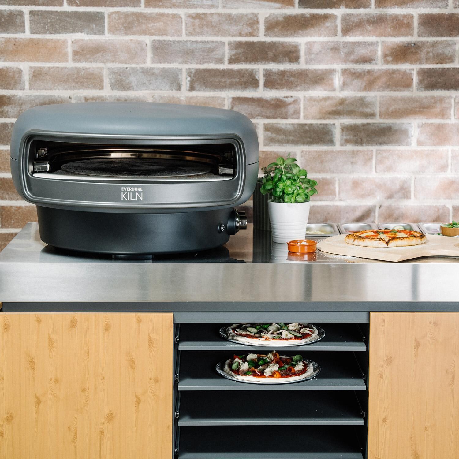 Everdure Kiln 2 Burner Natural Gas Pizza Oven - Graphite - EKILN2GUSNG ...