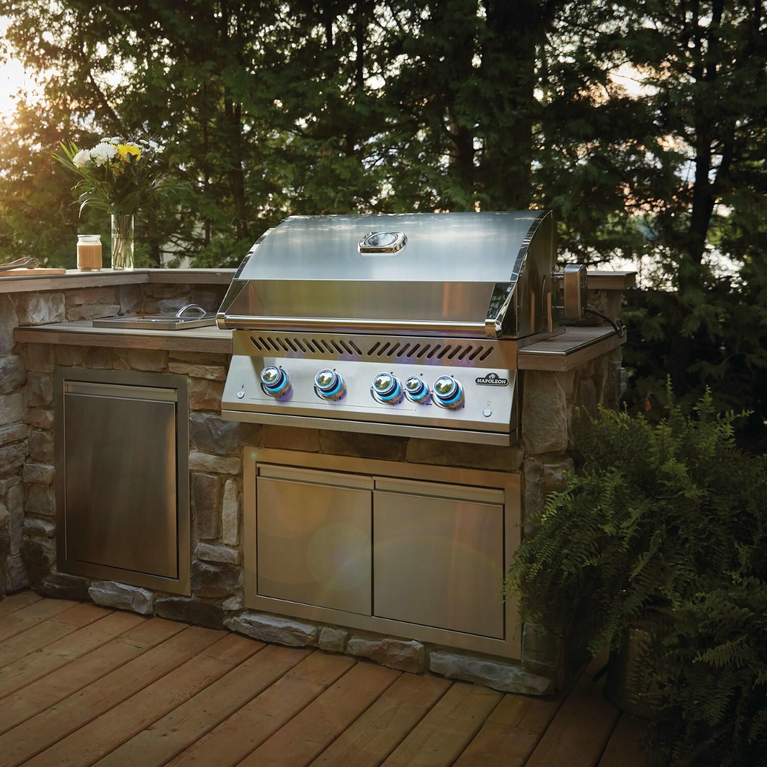 Napoleon Built-In 700 Series 32-Inch Natural Gas Grill w/ Infrared Rear ...