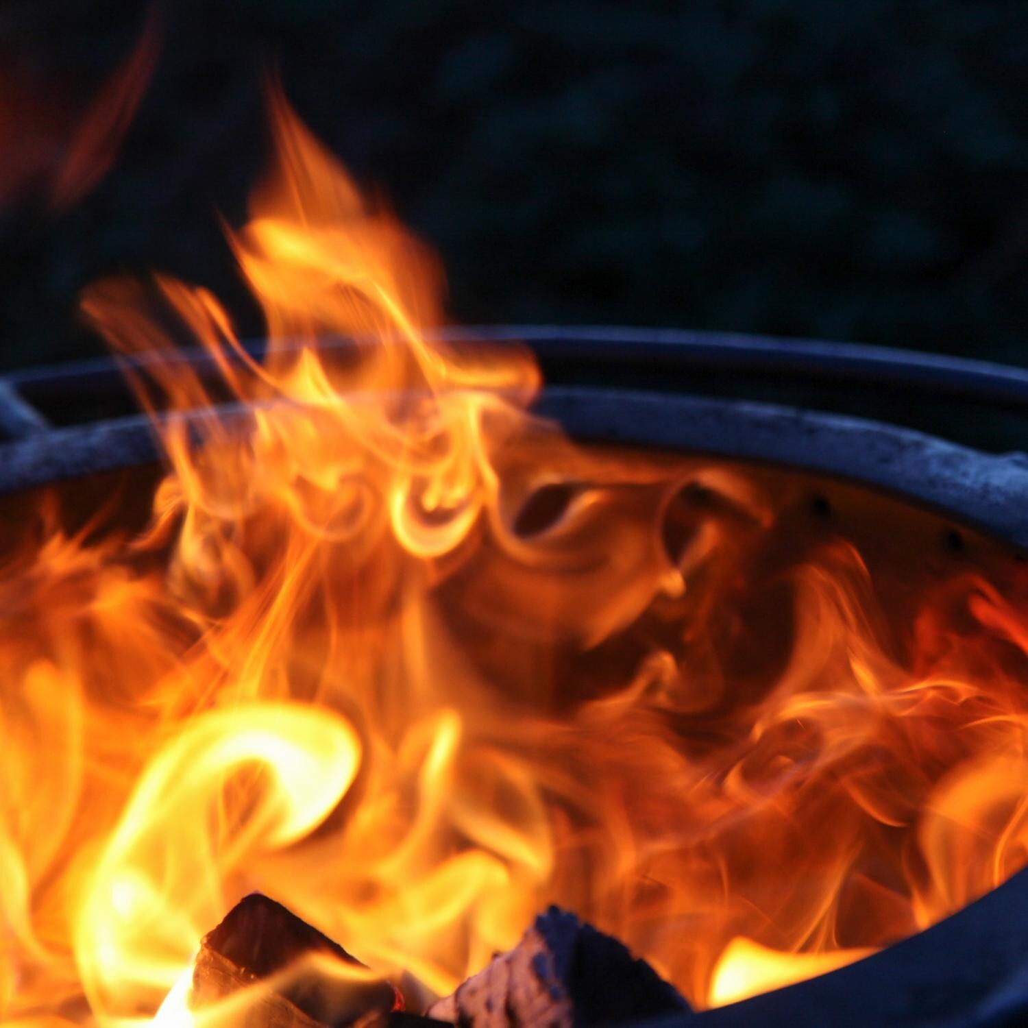 Double Flame 15-Inch Smokeless Wood Burning Fire Pit : Ultimate Patio