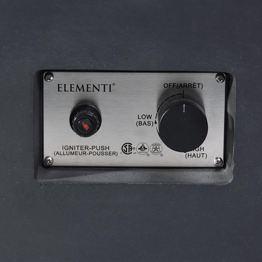 Granville 60 Inch Rectangular Concrete Propane Fire Pit Table in Gray ...