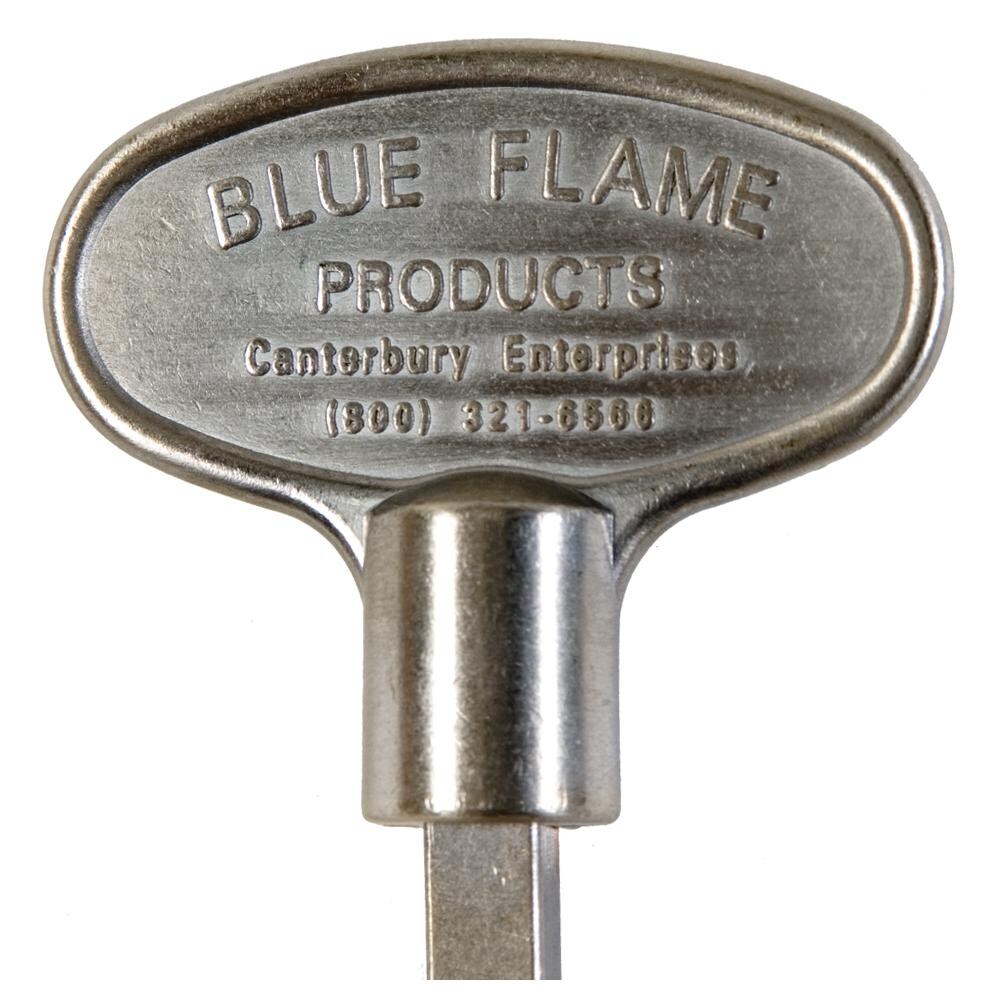 Blue Flame 3 Inch Universal Size Fireplace Key - Chrome : BBQGuys