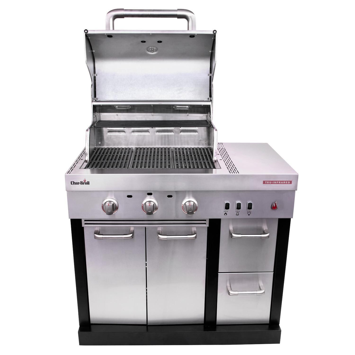 Charbroil Medallion Series 4-Piece Modular Outdoor Kitchen 3-Burner ...
