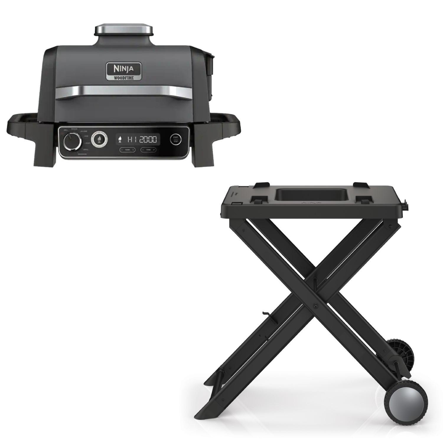 Ninja Woodfire Grill - Charcoal - W/ Collapsible Grill Stand OG701 ...