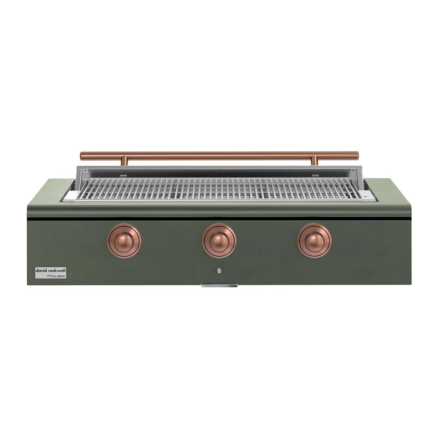 Caliber 48-in Natural Gas Built-In Rockwell Grill - Olive w/ Copper ...