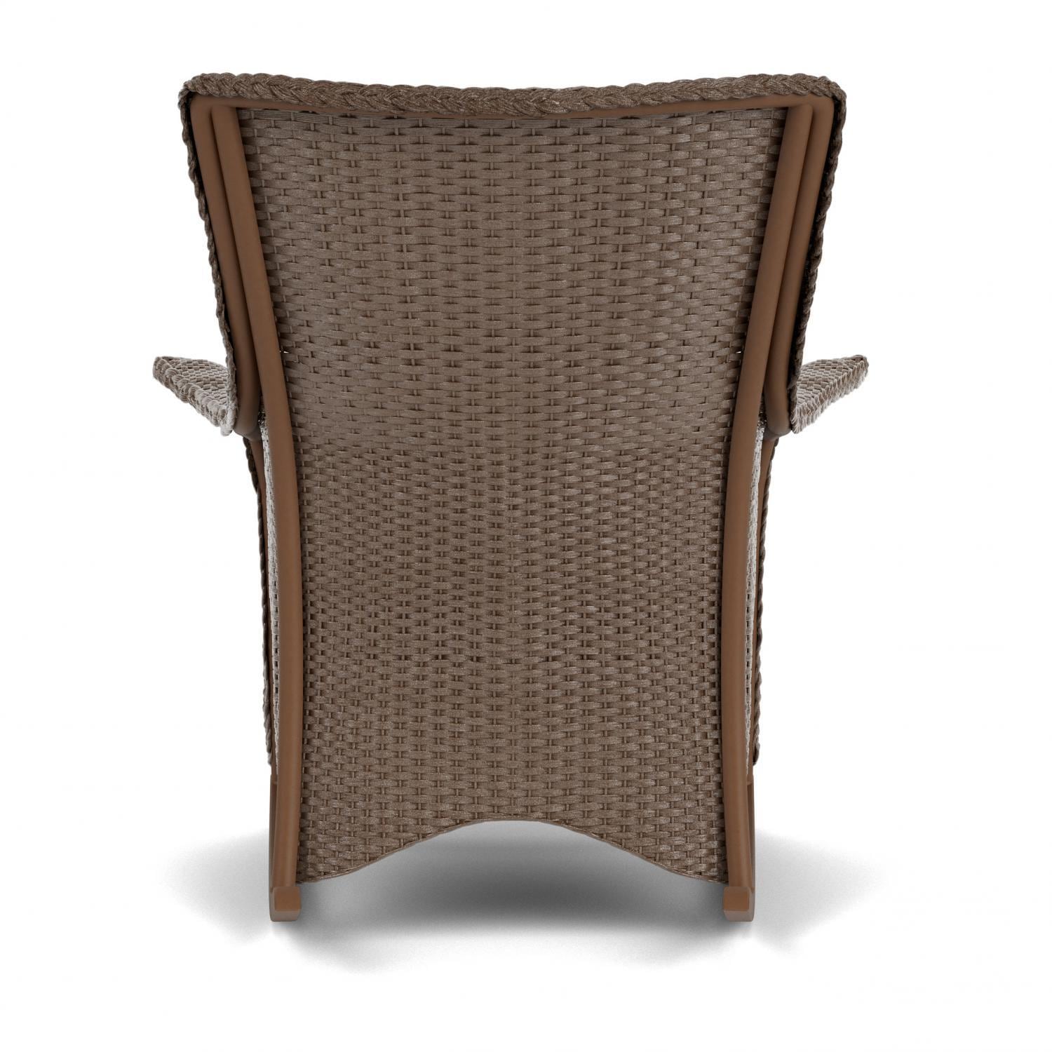 Mandalay Wicker Rocking Chair w/ Cushions in Bark/Tundra Dove By Lloyd ...