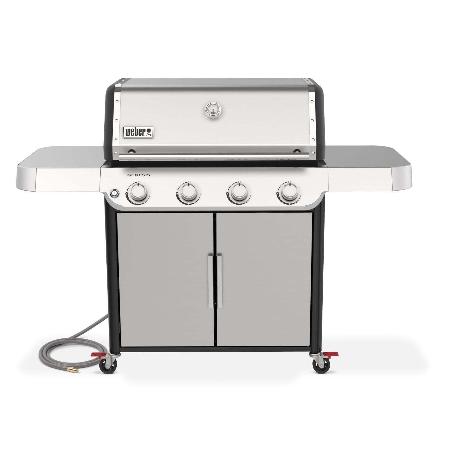 Weber GENESIS S-415 Natural Gas Grill - Stainless Steel - 1500580 : BBQGuys