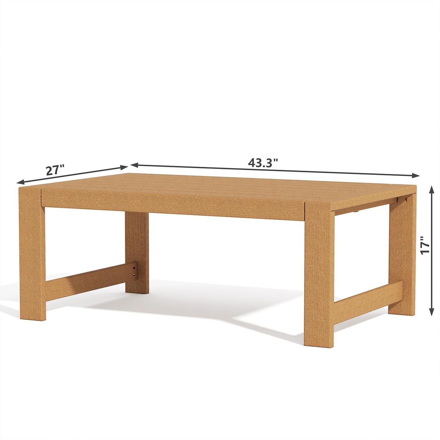 Corbin Bay 43 Inch Polyresin Coffee Table by Lakeview Outdoor Designs ...