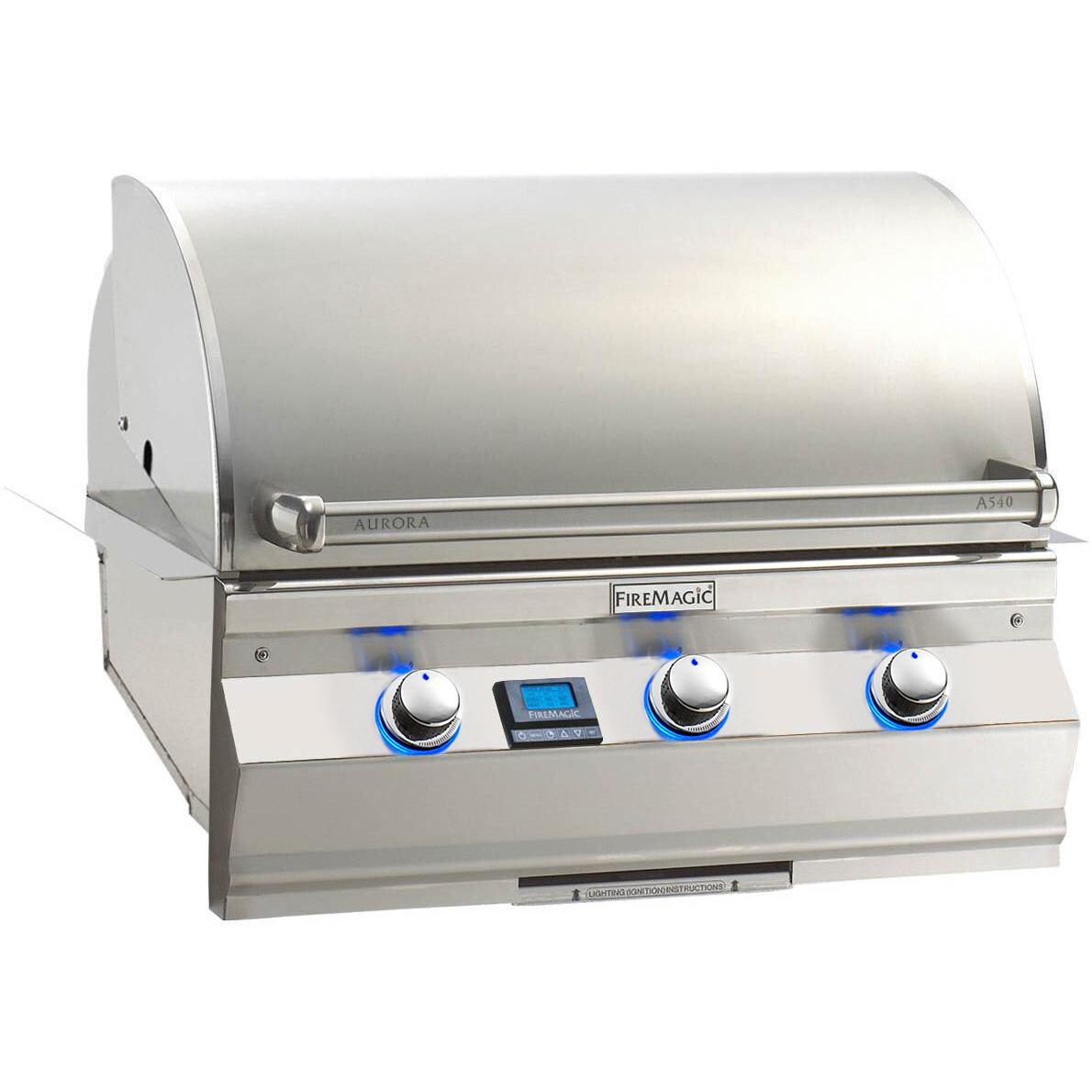 Fire Magic Aurora A540i 30-Inch Built-In Natural Gas Grill With One ...