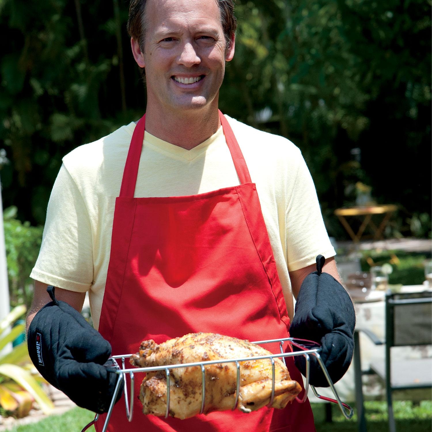 Weber 6534 Red Cooking Apron : BBQGuys