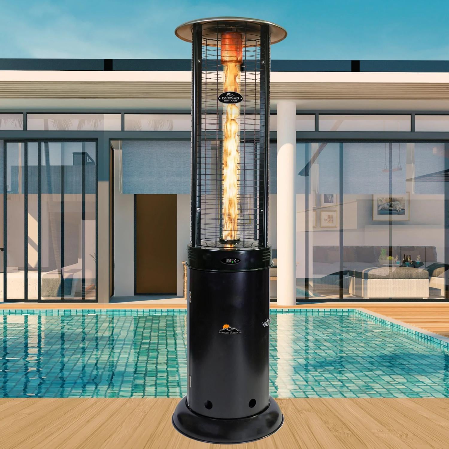 Paragon Outdoor Helios 35,000 BTU Propane Gas Flame Tower Heater ...