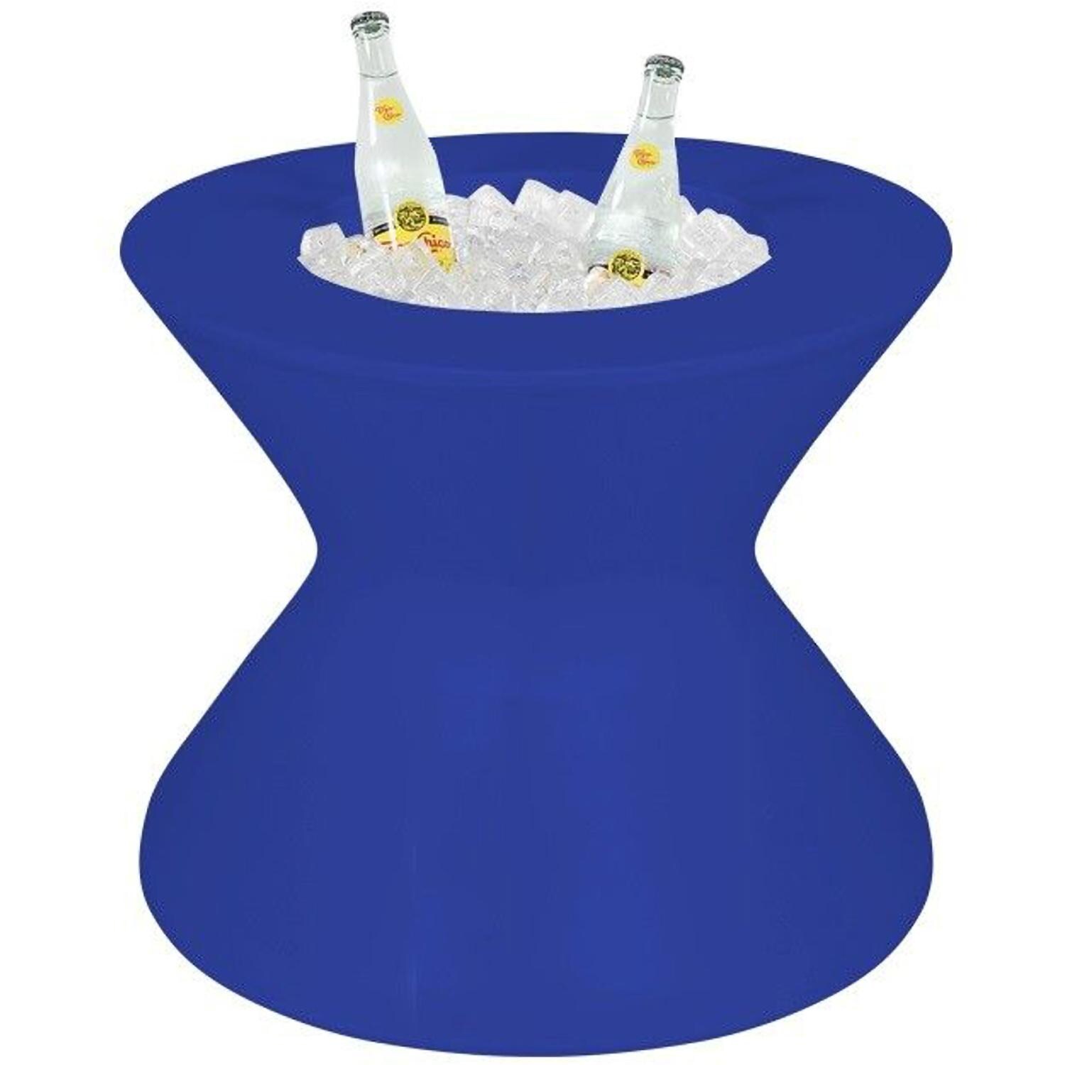 Ledge Lounger Signature Tall Ice Bin Side Table - Dark Blue : BBQGuys