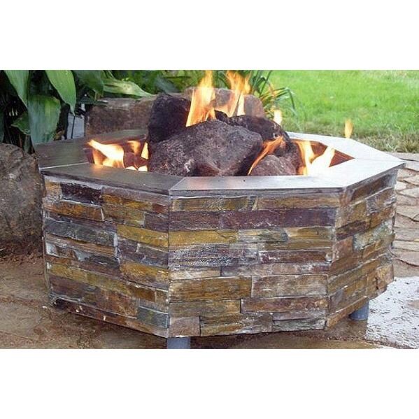 FireScapes The Virginian Octagonal Natural Gas Fire Pit : BBQGuys