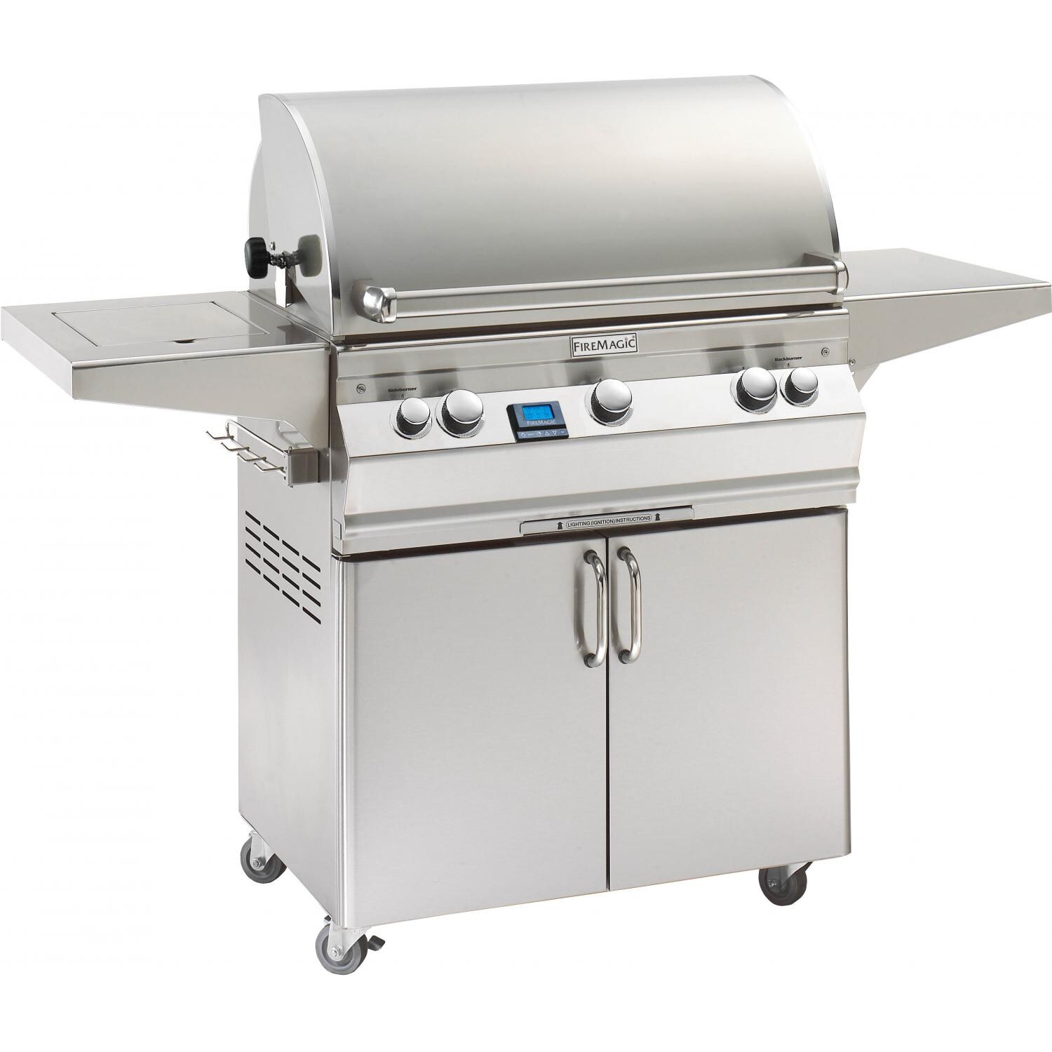 Fire Magic Aurora A540s Propane Gas BBQ Grill With Single Side Burner ...