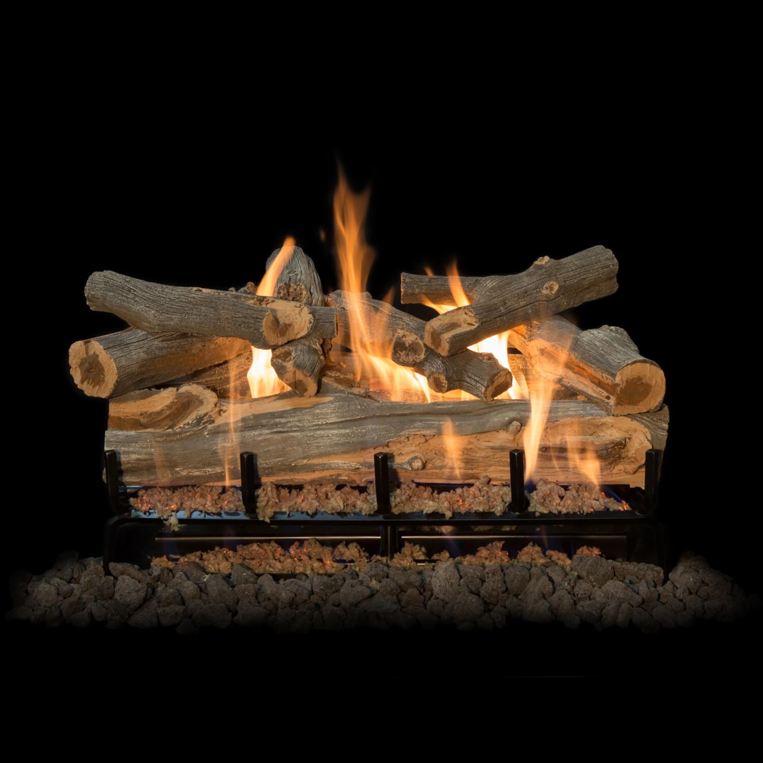 Grand Canyon 30-Inch Arizona Juniper Vented Outdoor Log Set W/ Natural ...