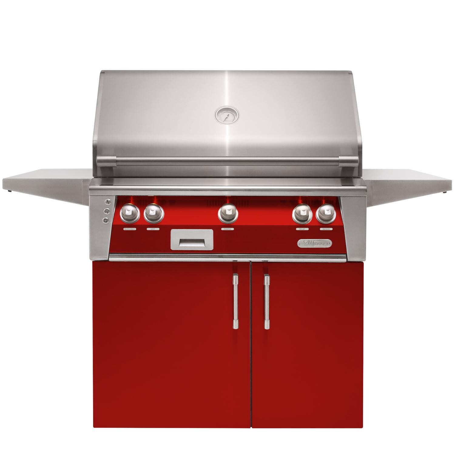 Alfresco ALXE 36-Inch Natural Gas Grill With Rotisserie - Carmine Red ...