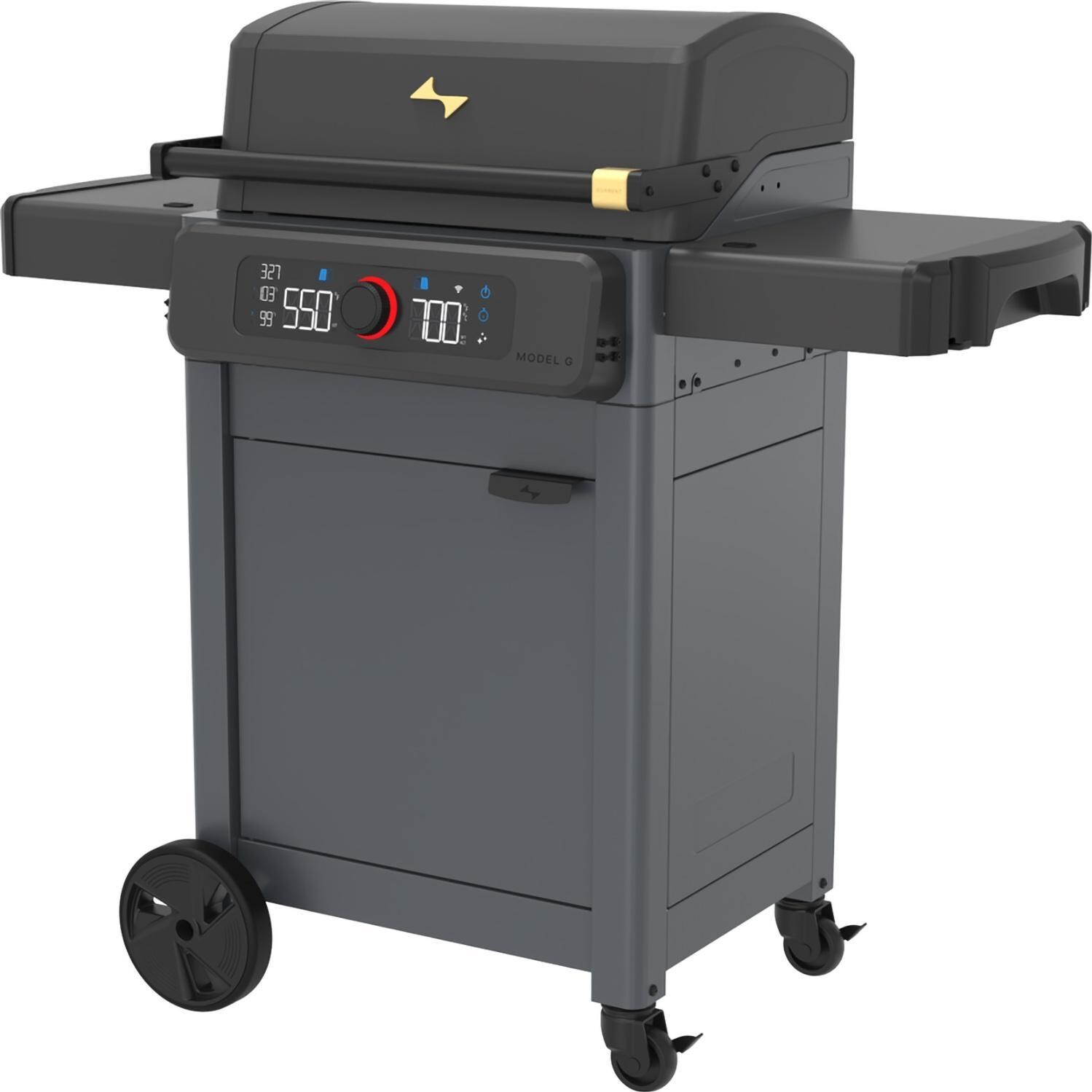 Current Model G Dual Zone Electric Grill W/ Cabinet in Black ...