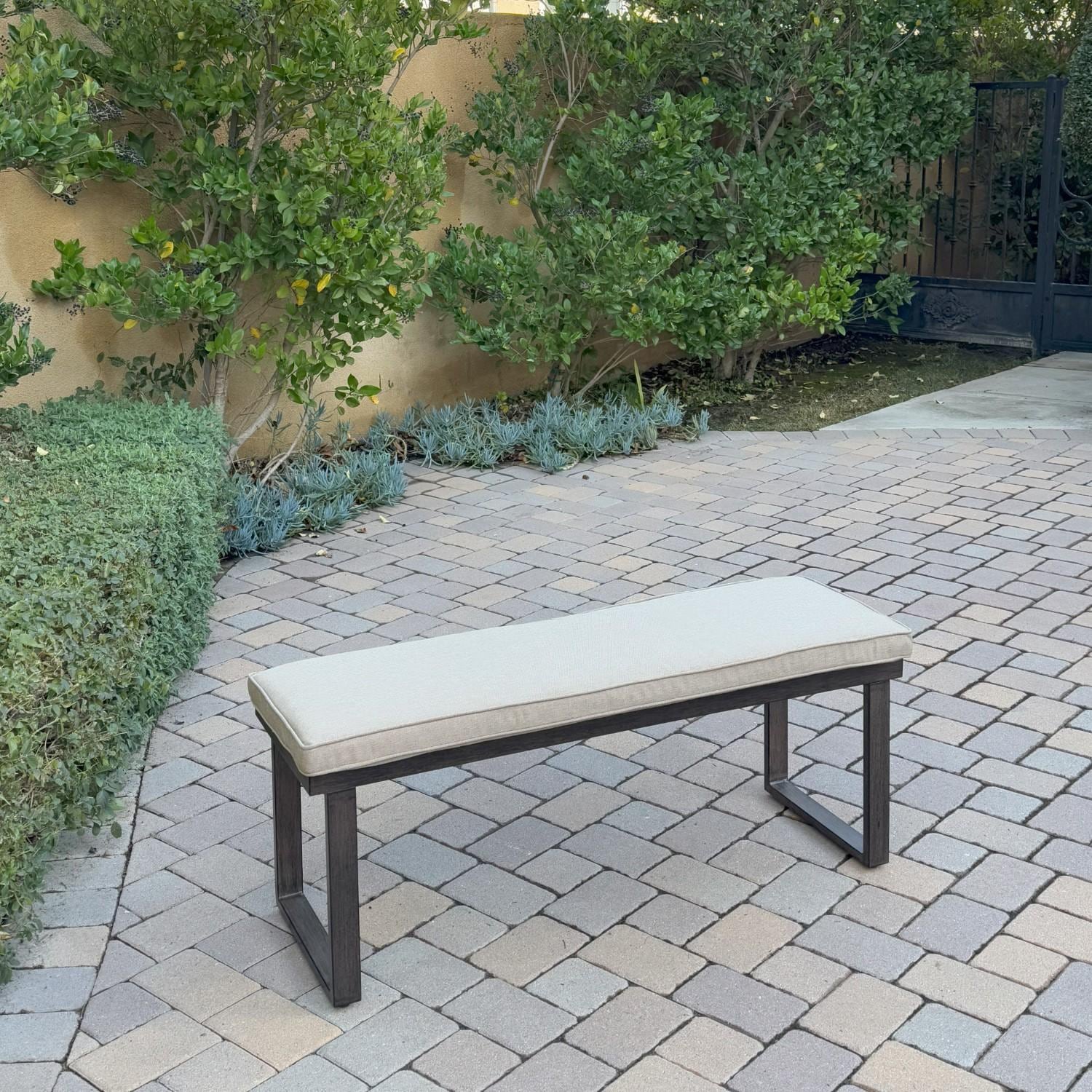 Atlantis 6 Pc Aluminum Dining Set w/ 2 Dining Side Chairs & 3 Two ...