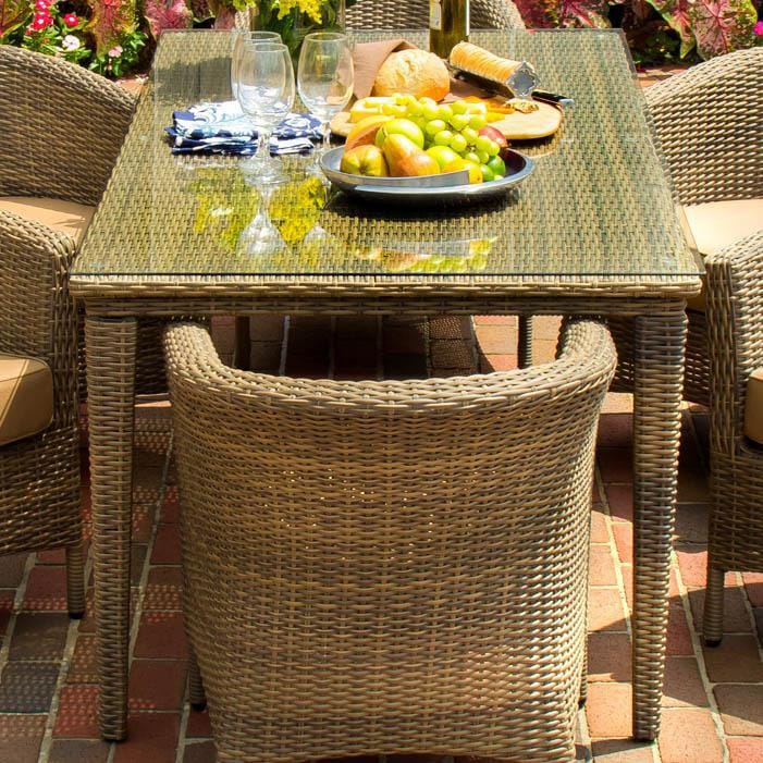 St. Martin Resin Wicker Dining Table By Lakeview Outdoor Designs ...
