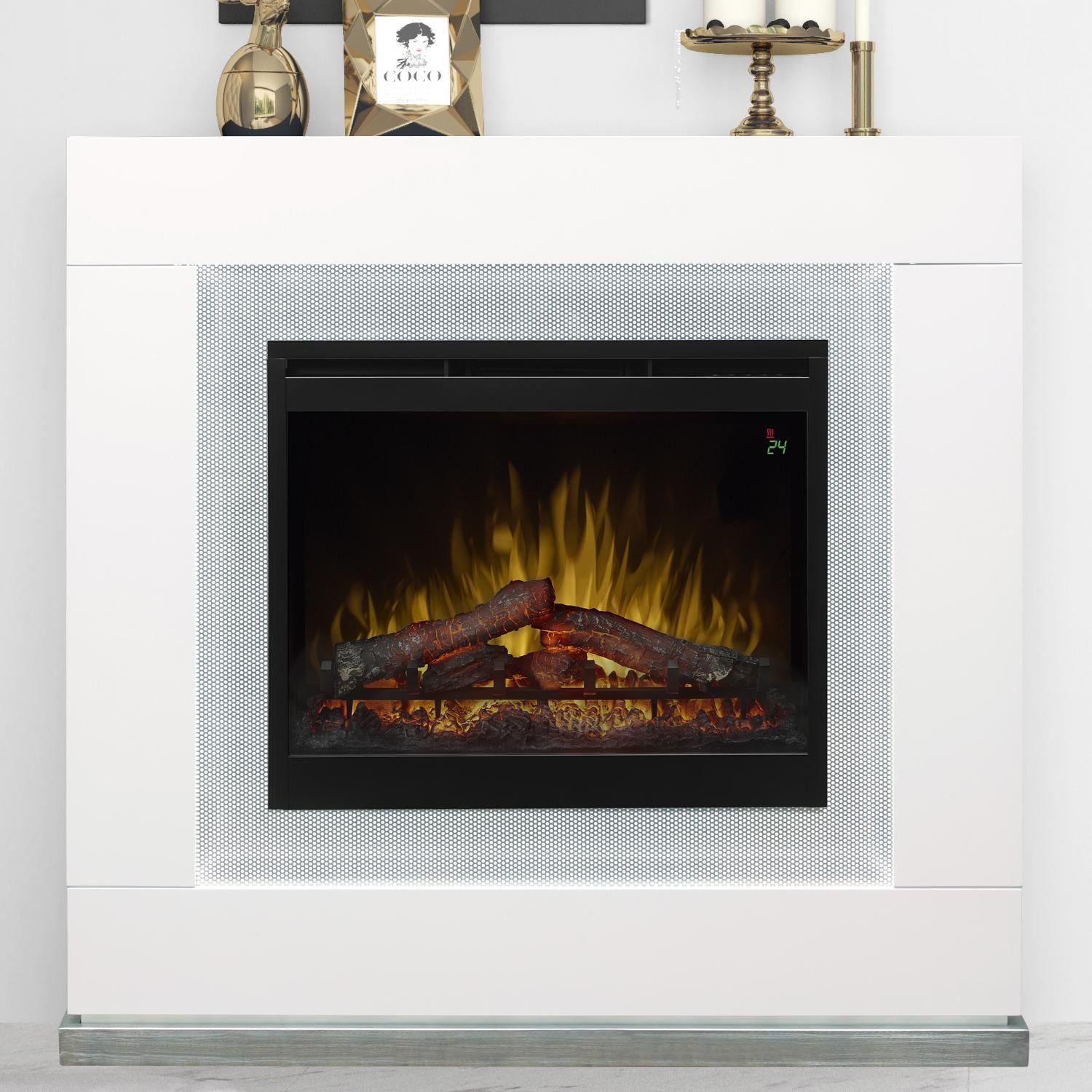 Dimplex Lukas 48-Inch Electric Fireplace Mantel - Inner-Glow Logs ...