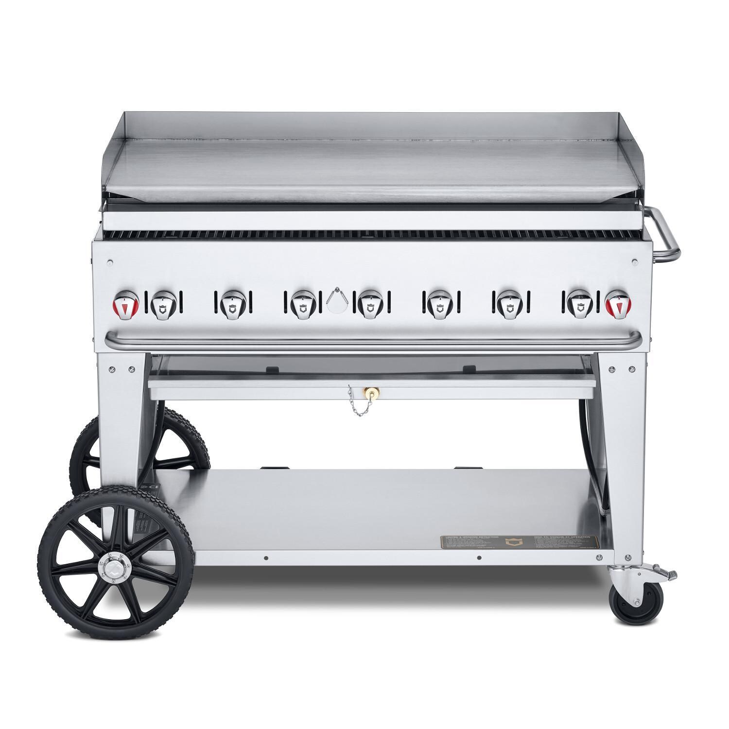 Crown Verity 48-Inch Mobile Propane Gas Griddle - CV-MG-48 : BBQGuys