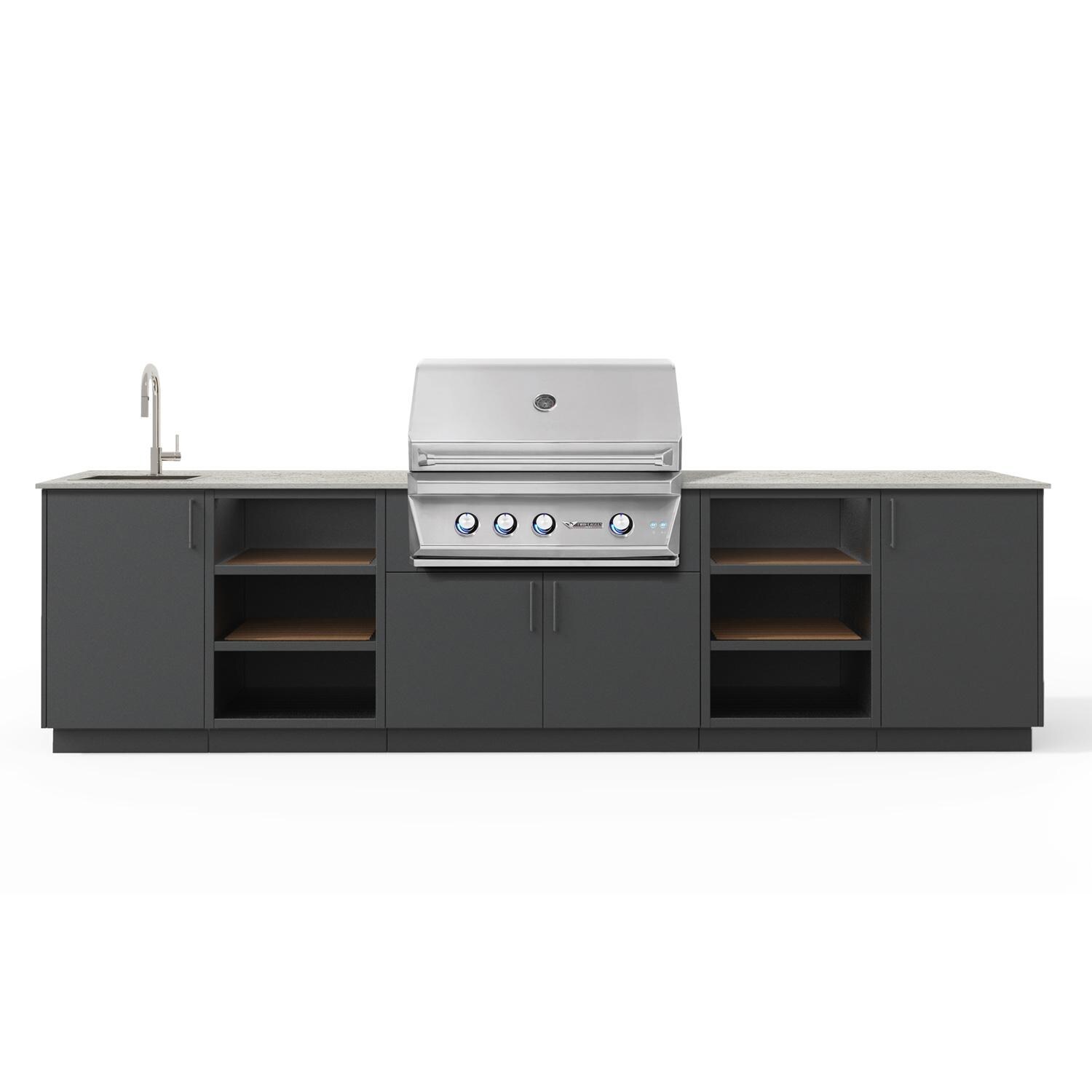 Urban Bonfire Twilight 36 Outdoor Kitchen w/ Twin Eagles Propane Grill ...