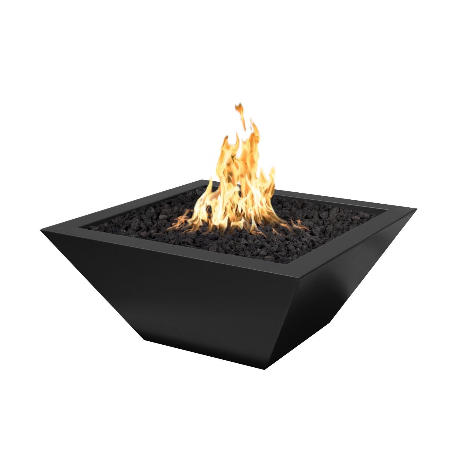 Top Fires by The Outdoor Plus Maya 36-Inch Natural Gas Fire Pit - Black ...
