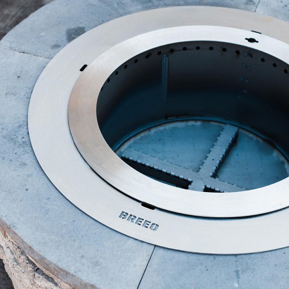 X Series 30 Inch Stainless Steel Round Insert Ring by Breeo : BBQGuys