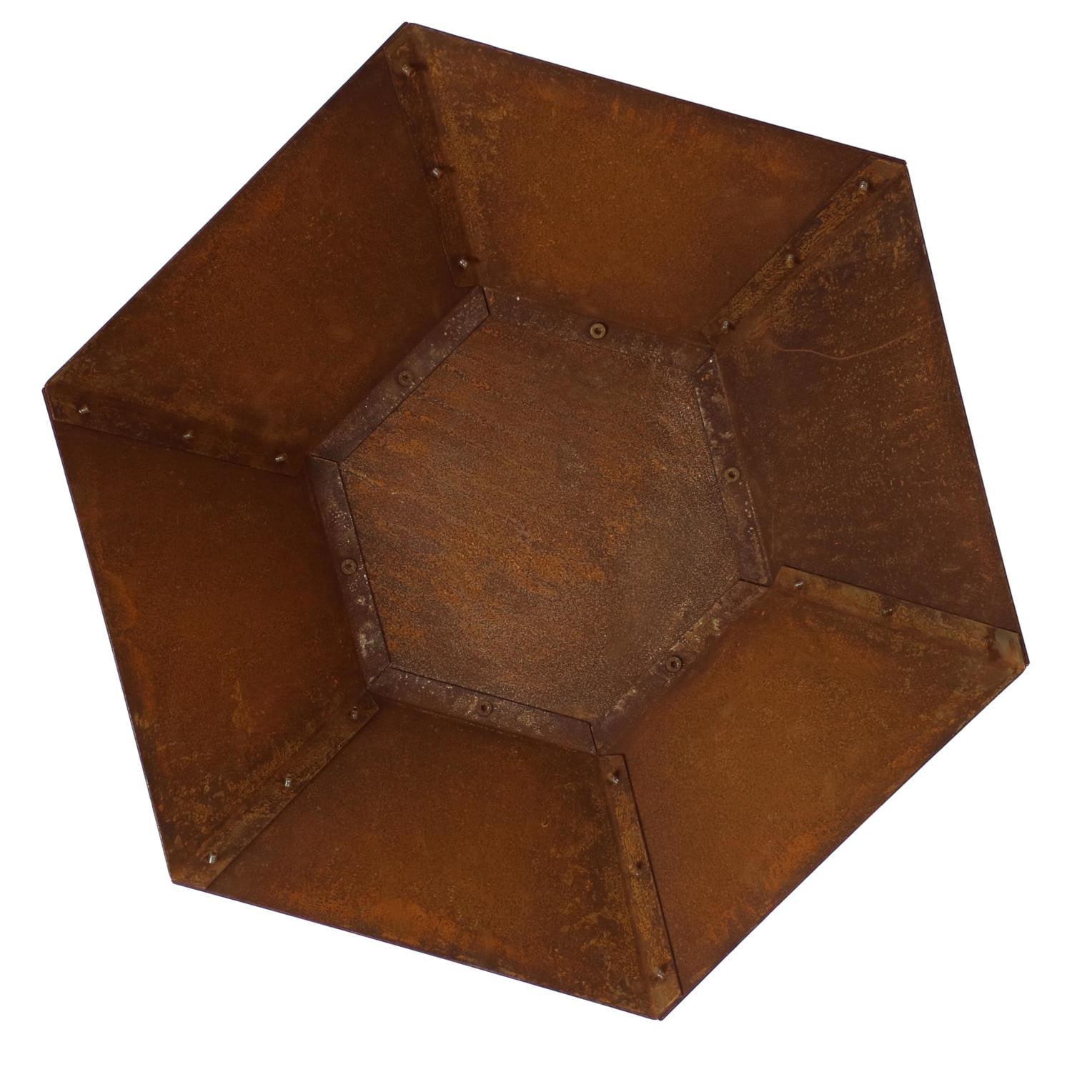 24 Inch Square Steel Wood-Burning Fire Pit in Rust by Ultimate Patio ...