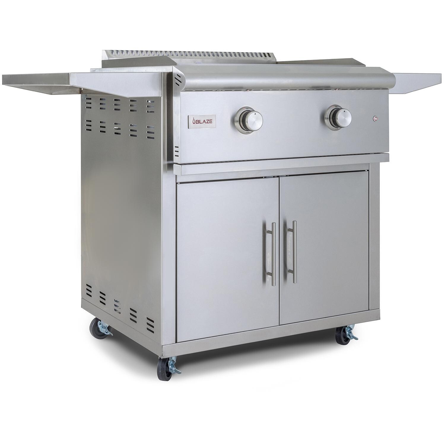 Blaze Premium LTE 30-Inch Propane Gas Griddle w/ Upgraded Cart & Lights ...