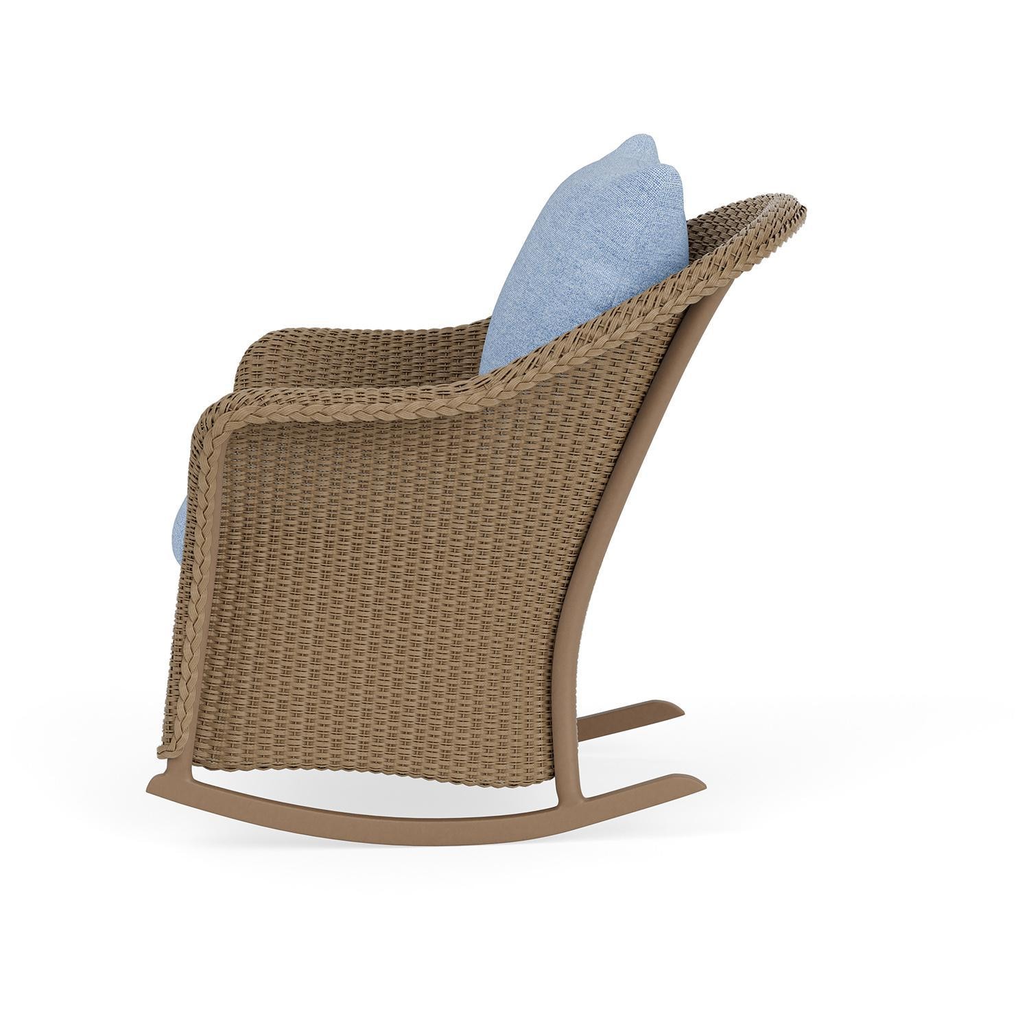 Weekend Retreat Lloyd Loom Rocking Chair in Fawn/Demo Skyway by Lloyd ...