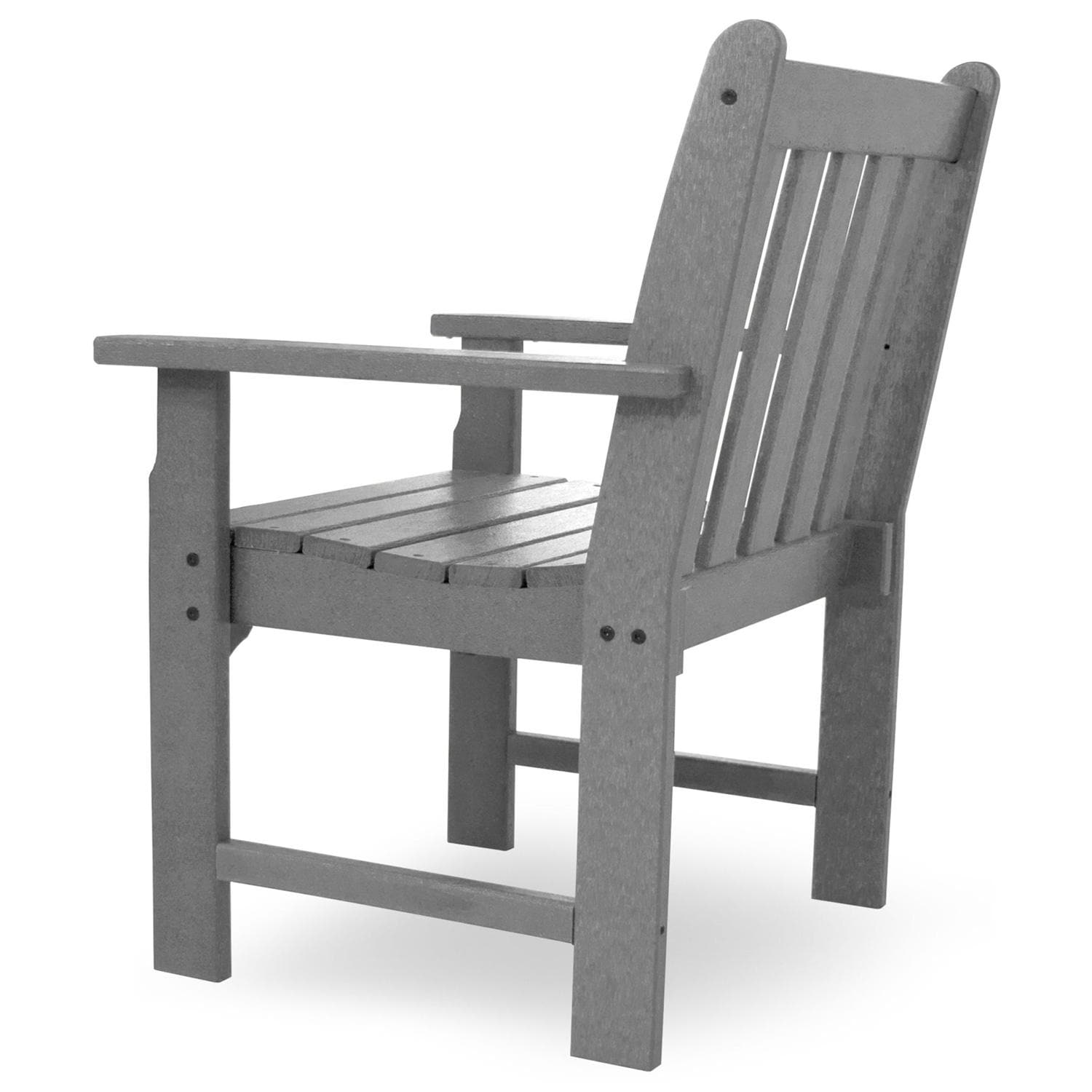 POLYWOOD Vineyard Garden Arm Chair - Slate Grey : BBQGuys
