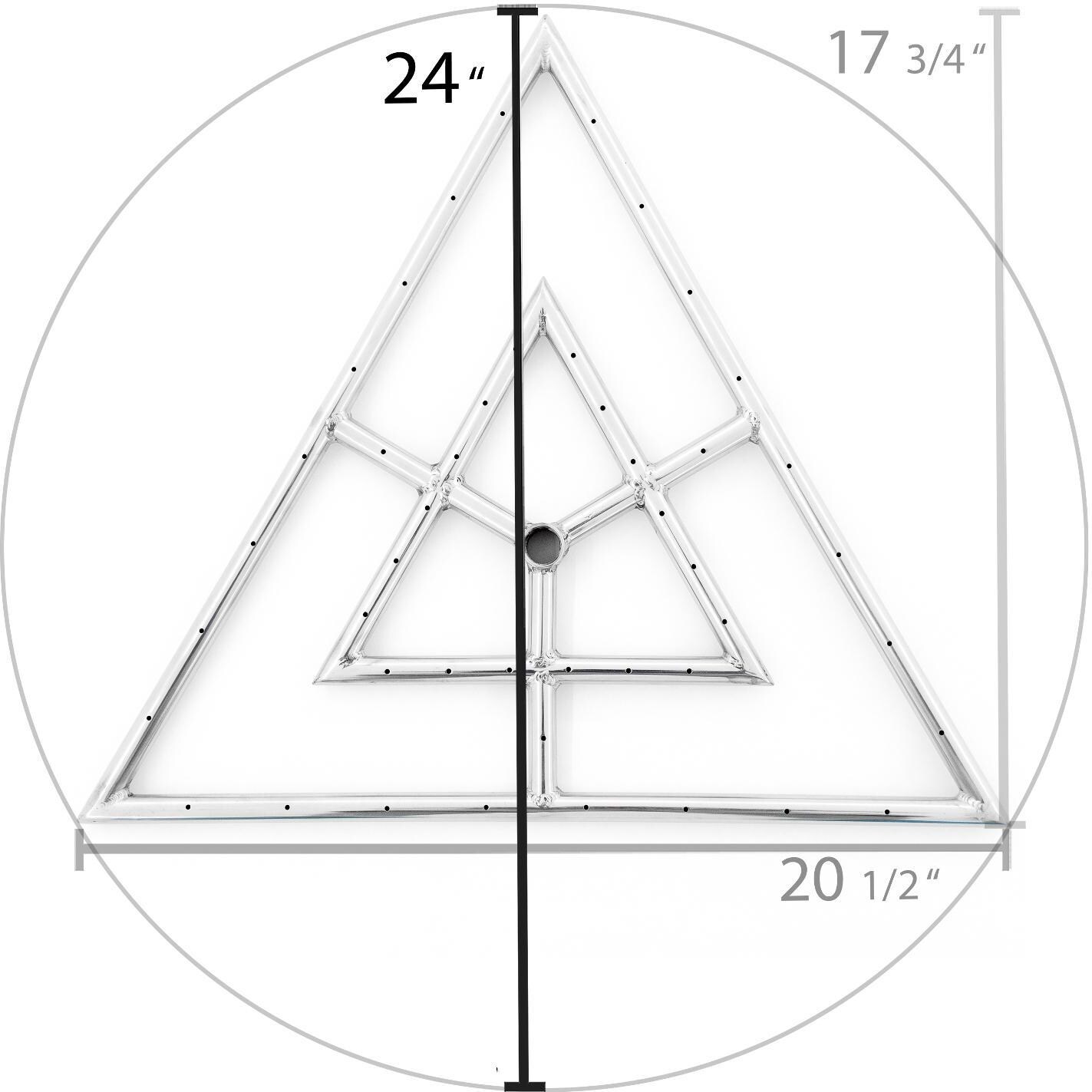 Lakeview Outdoor Designs 24-Inch Natural Gas Triangle Burner ...