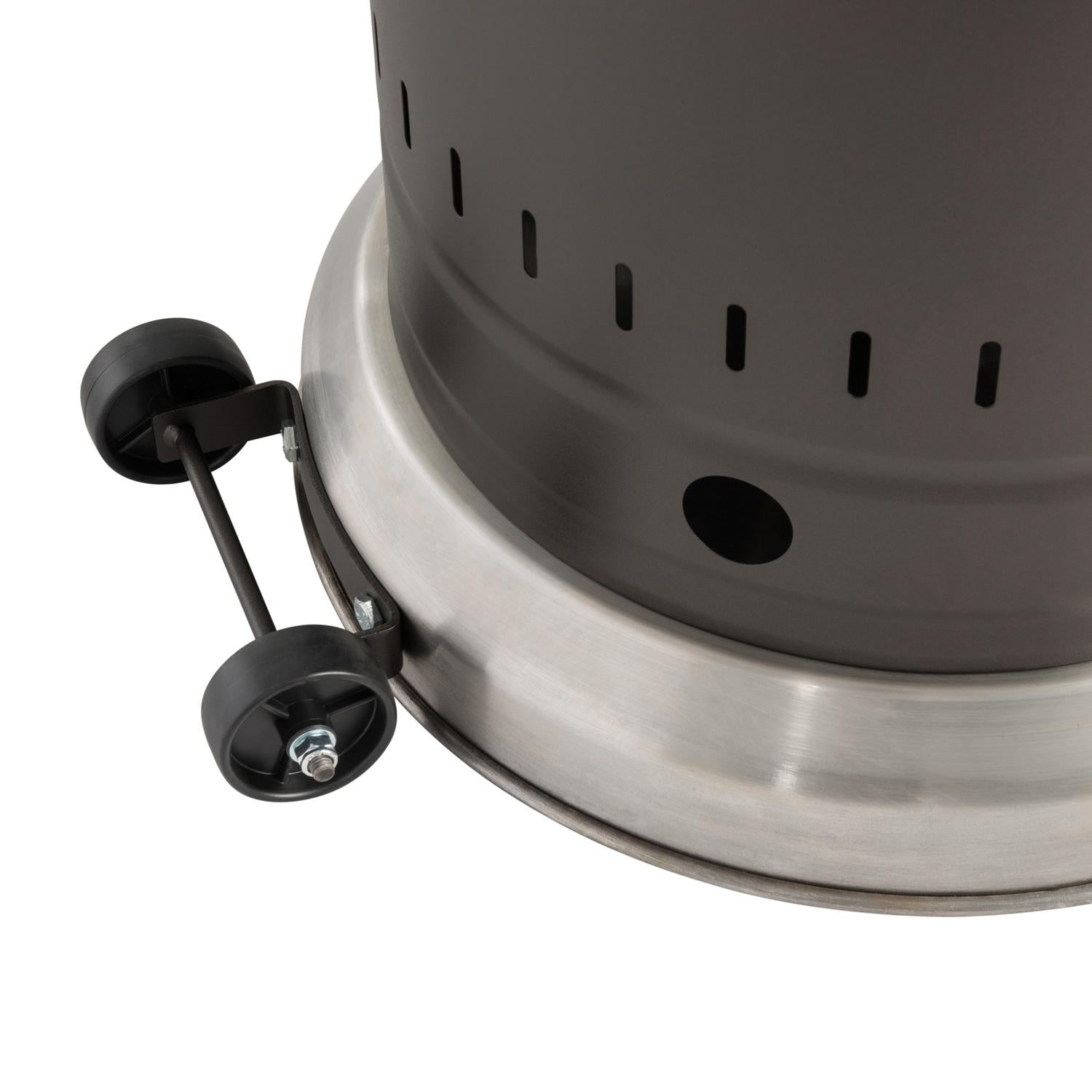 Ultimate Patio 46,000 BTU Propane Portable Patio Heater - Ash Stainless ...