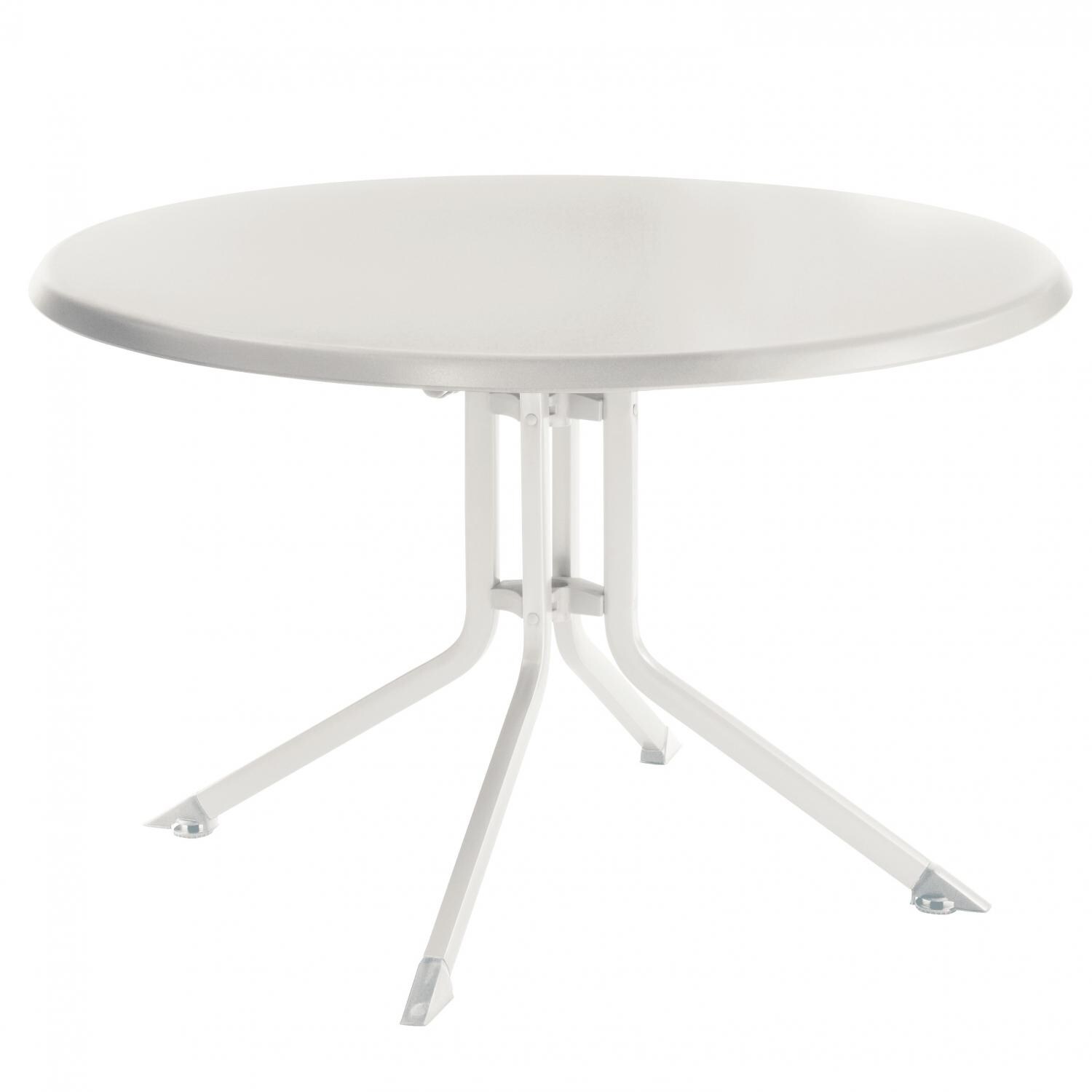 KETTLER Kettalux Plus 46-Inch Round Aluminum Patio Dining Table With ...