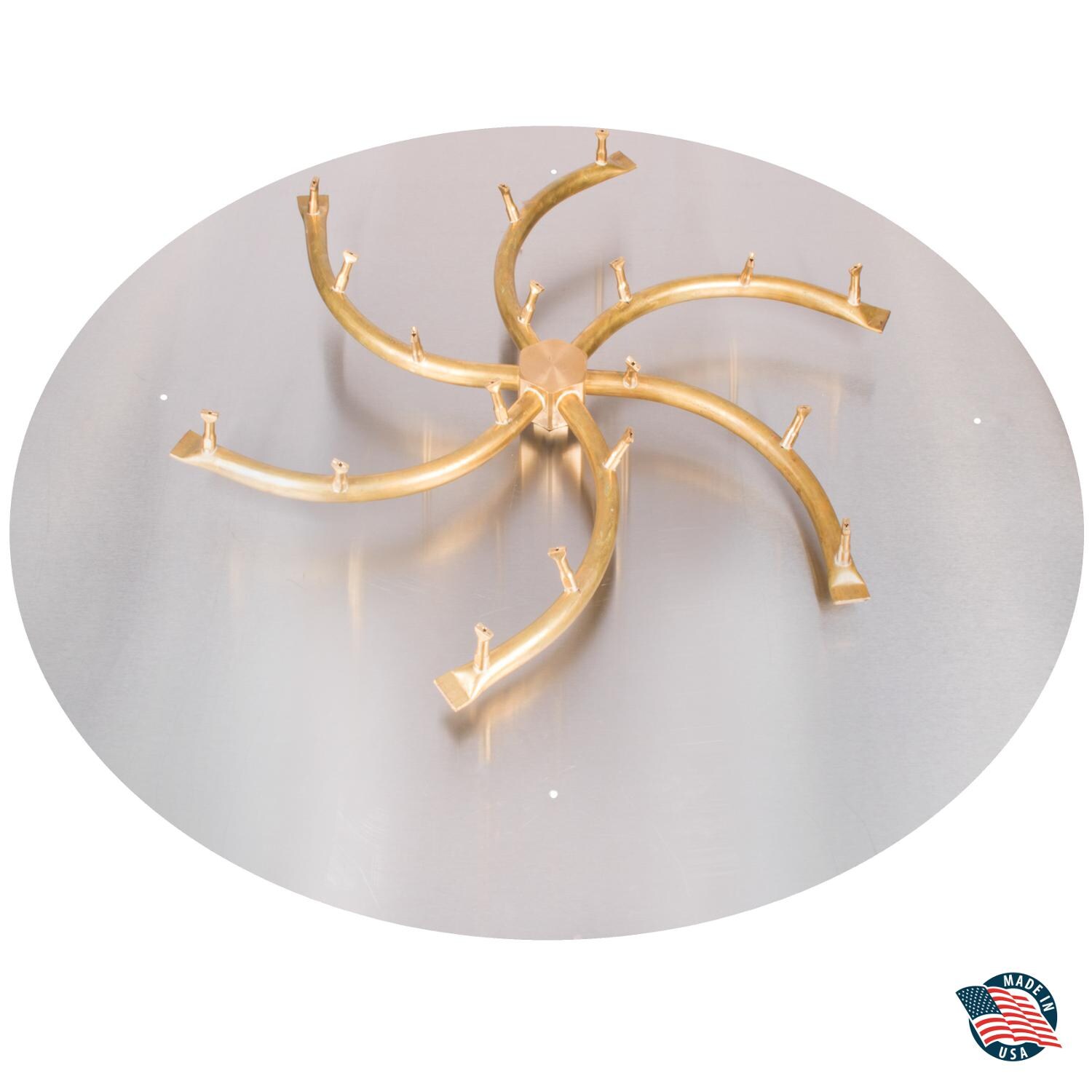 The Outdoor Plus Bullet Burner Flat Pan Kit - 60-inch Round Flat ...