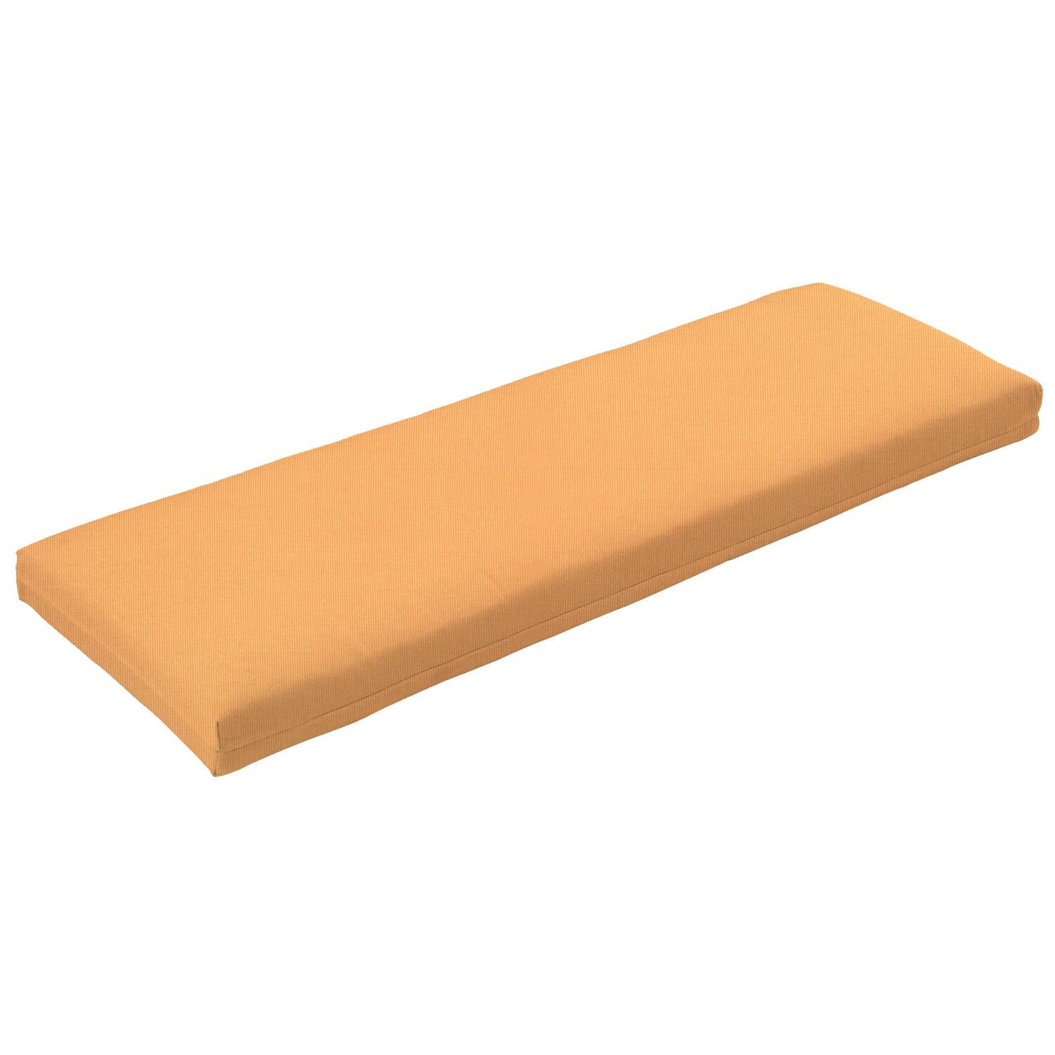 Sunbrella Canvas Tangerine Large Outdoor Replacement Bench Cushion W ...