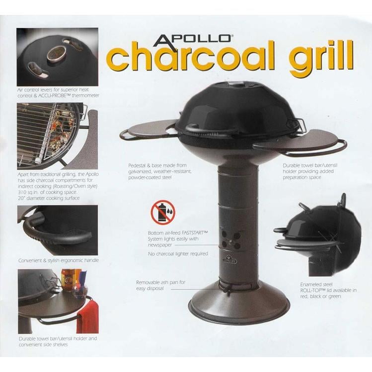 Napoleon Apollo Charcoal Grill - Best Charcoal Grill of 2002! : BBQGuys